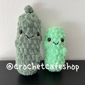 Squishy Fruit Friends Cucumber Pickle • Handmade Crochet Amigurumi ...