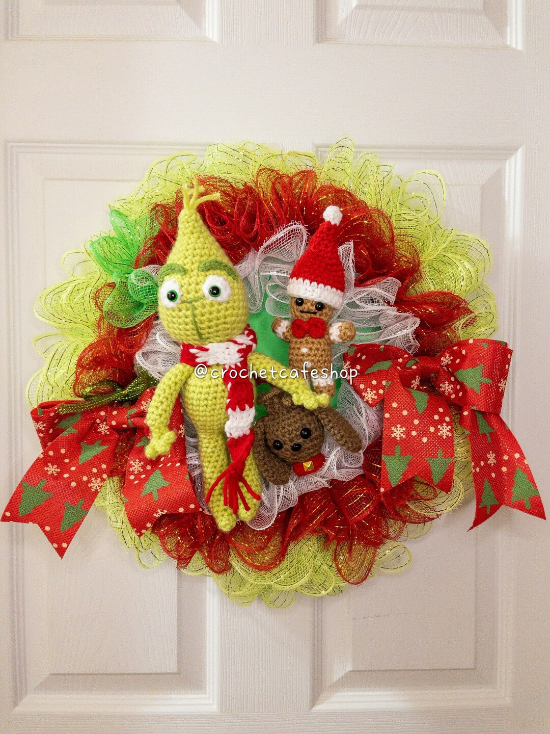 The Grinch Wreath How the Grinch Stole Christmas Whoville • Handmade ...