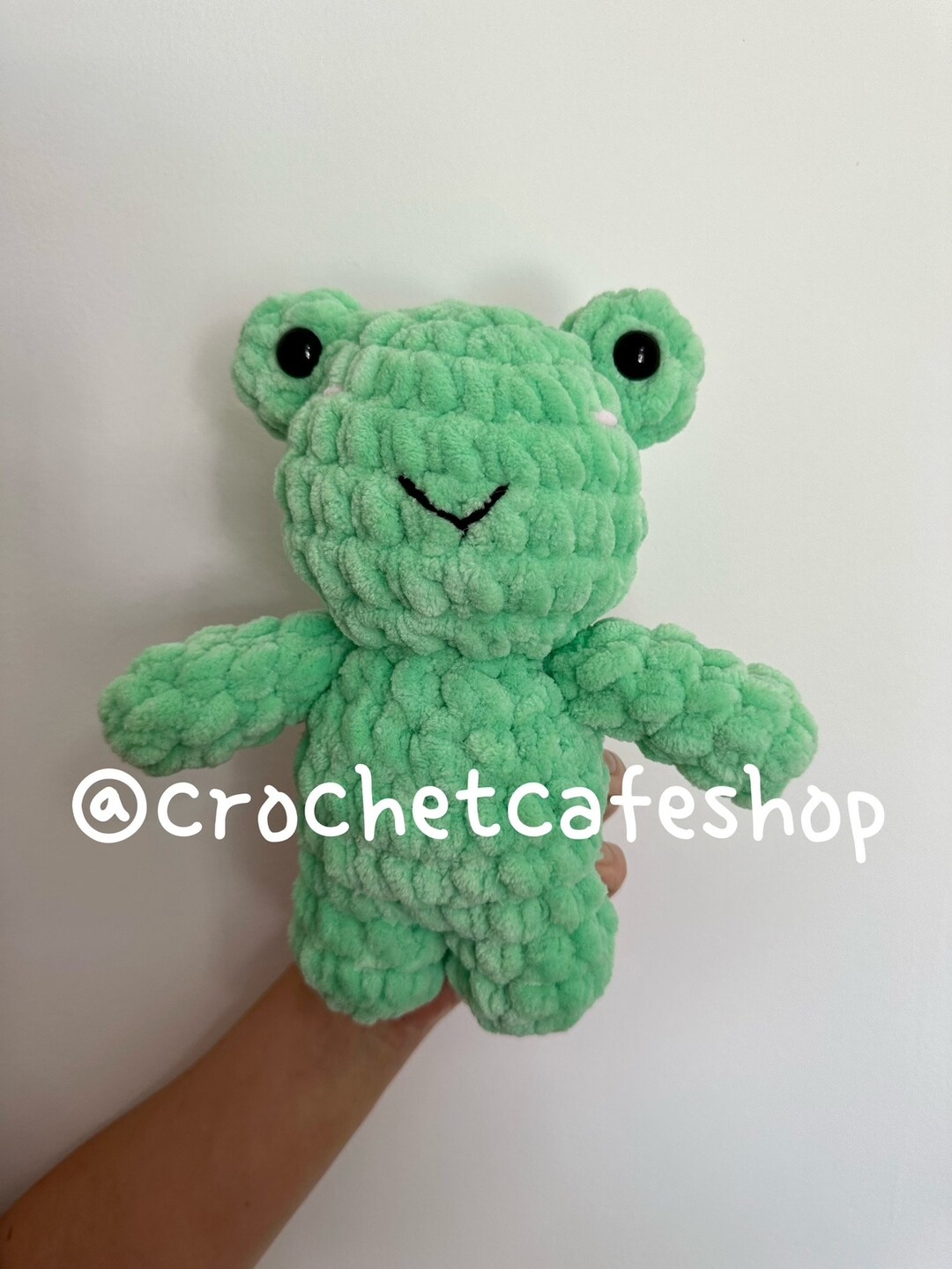 Squishy Lucky Green Frog Squishmallow Crochetmallow • Handmade Crochet ...
