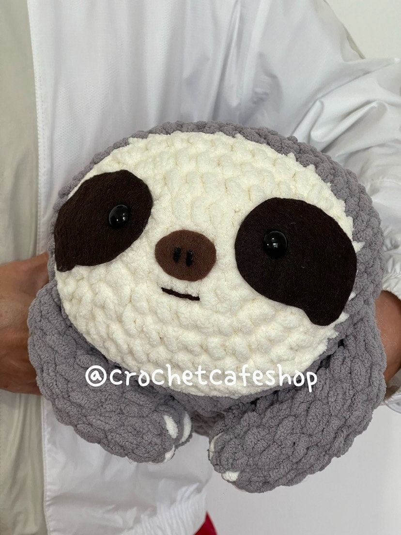 Squishy Sloth and Panda Squishmallow Crochetmallow • Handmade Crochet ...