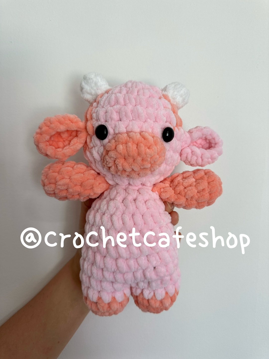 Squishy Pink Barbie Cow Squishmallow Crochetmallow Handmade Crochet ...