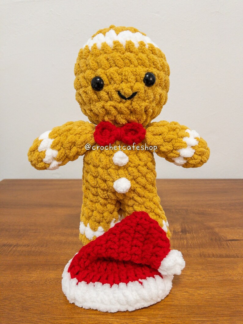 Squishy Christmas Gingerbread Cookie Man Squishmallow Crochetmallow ...