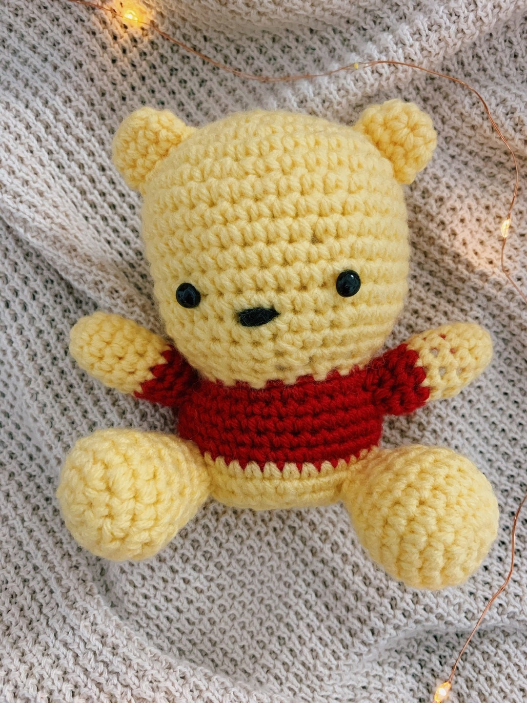 Winnie the Pooh Bear • Handmade Crochet Amigurumi Plush Toy - Etsy