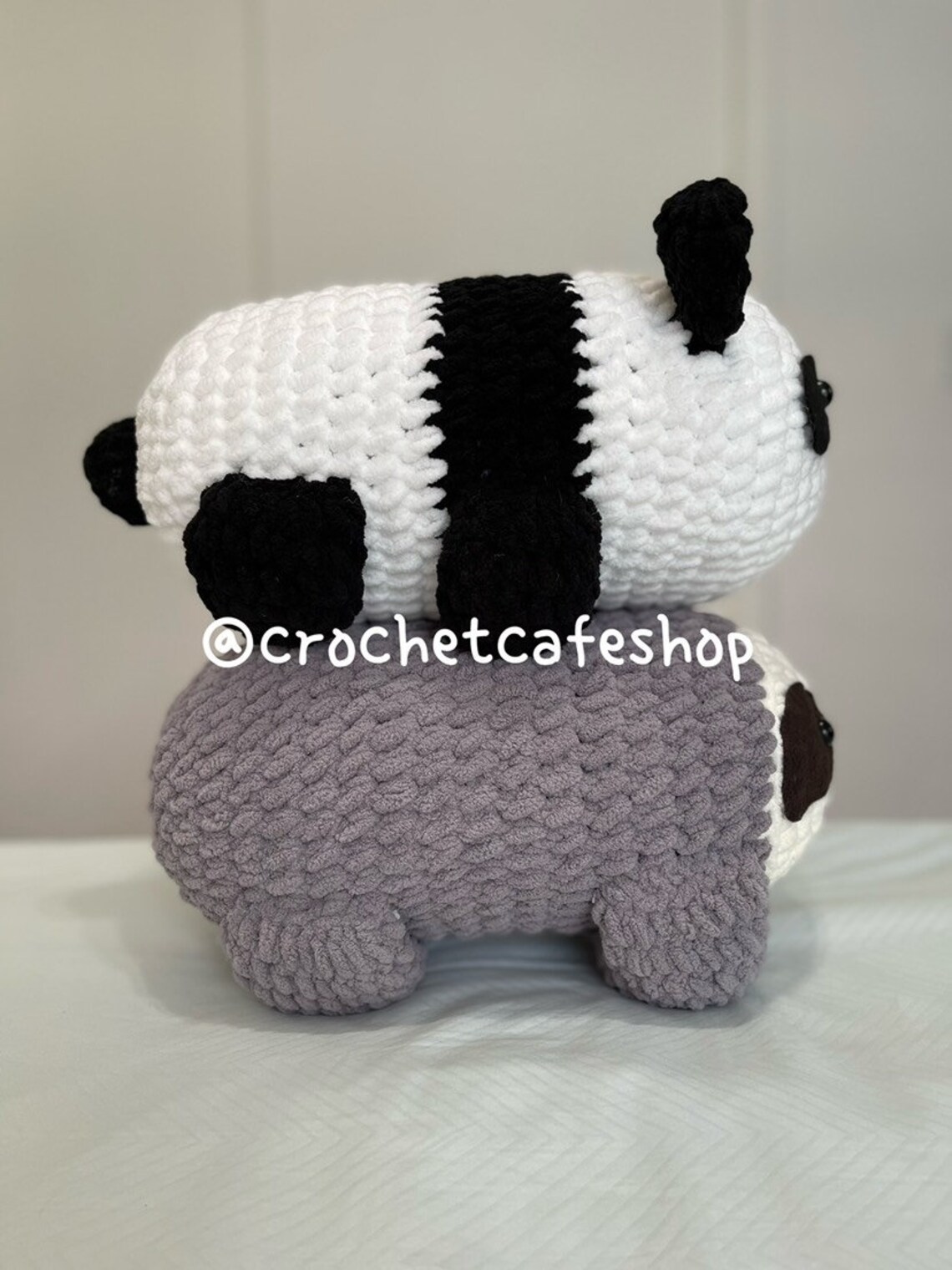 Squishy Sloth and Panda Squishmallow Crochetmallow • Handmade Crochet ...