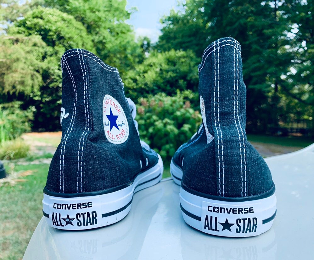 Converse High Top Musical Notes Music Shoe | Etsy