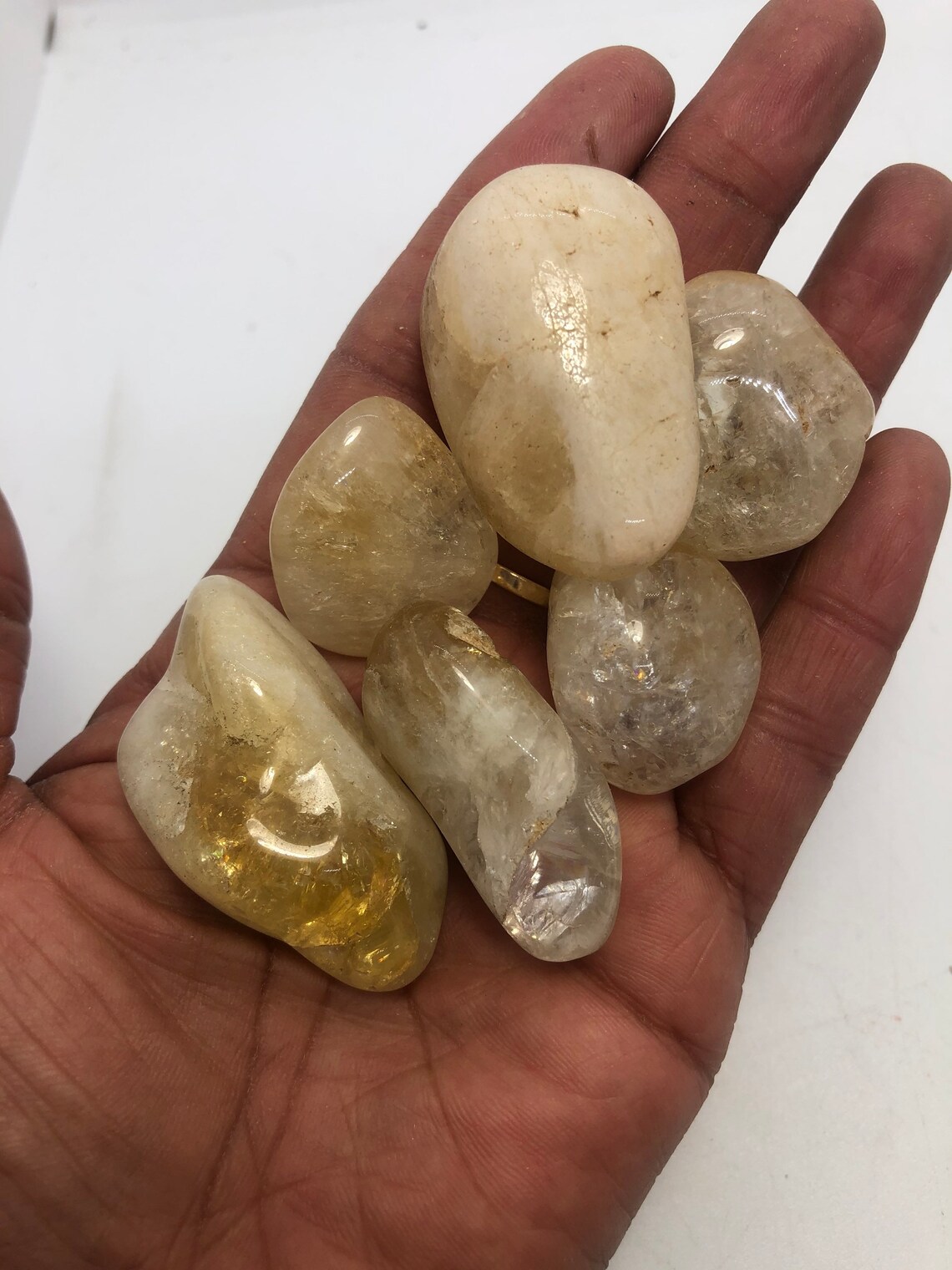 Brazilian Citrine Xlarge 1.5 Inch Polished Trumble Stones - Etsy
