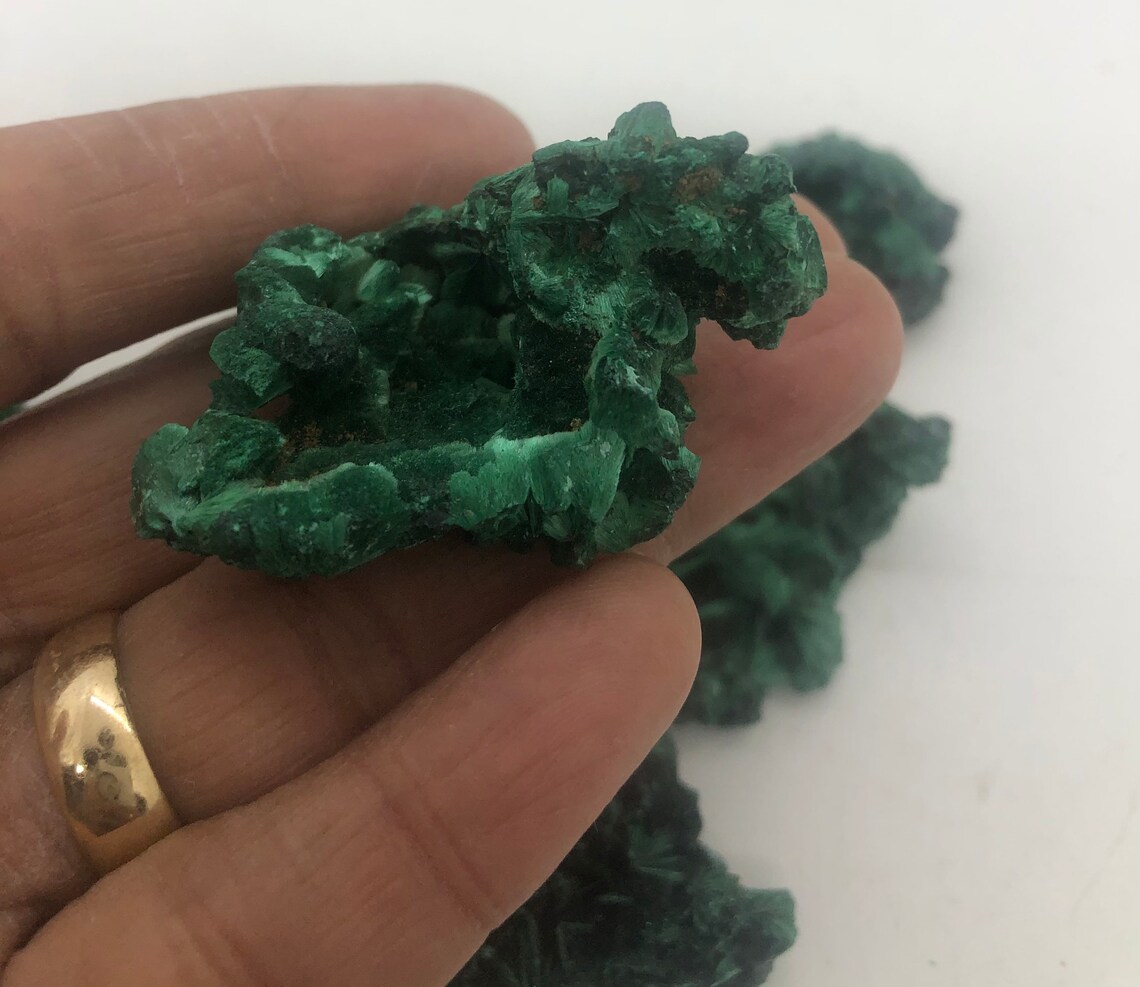 Malachite 1-2 Inch Fibrous Crystals - Etsy
