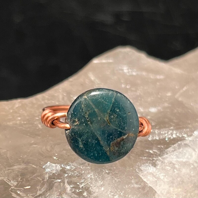 Apatite Ring - Etsy