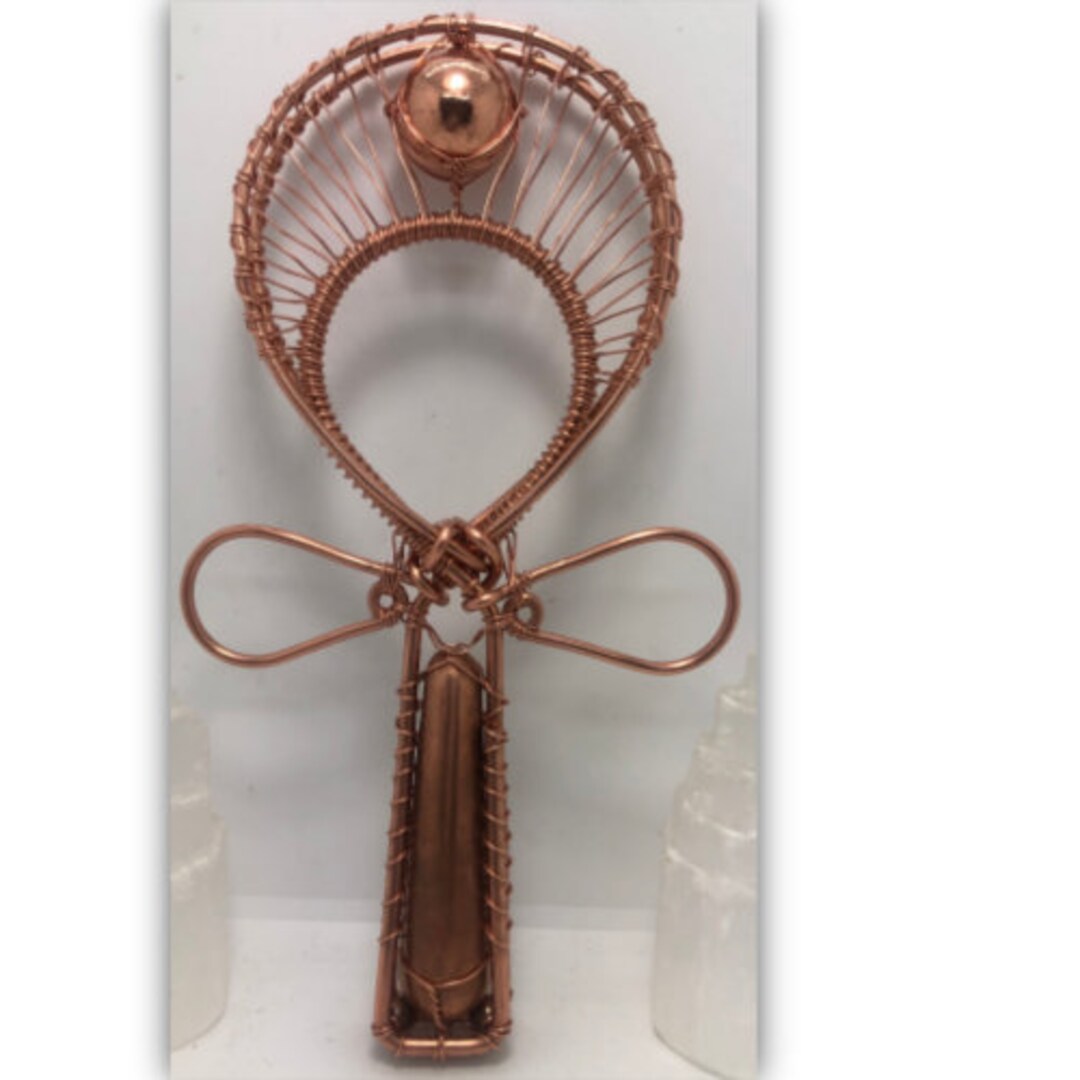 Pure Copper Healing Synergy Reiki Coptic Cross Kemetic Ankh by - Etsy