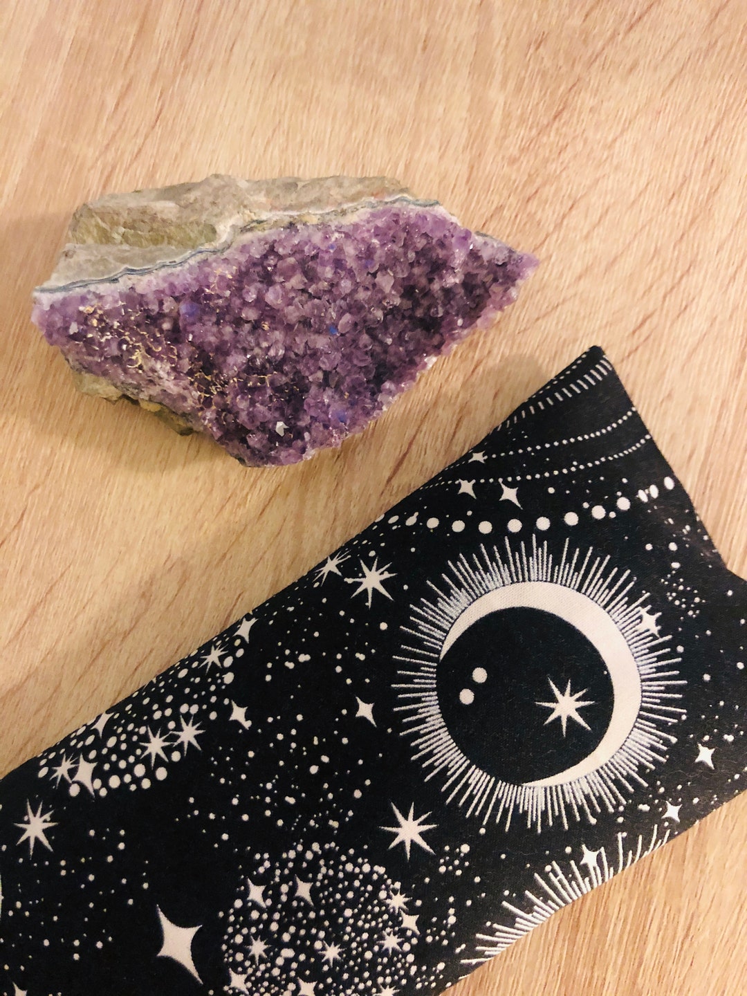 Glow-in-the-dark Flax Eye Pillow “CLEO” With Removable Cover | Option ...
