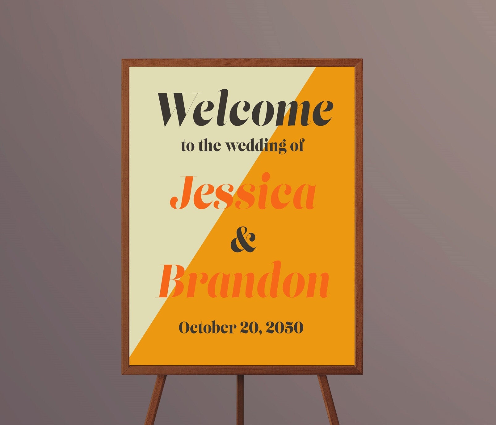 Retro Groovy Welcome Sign Corjl Retro Welcome Sign Editable Printable ...