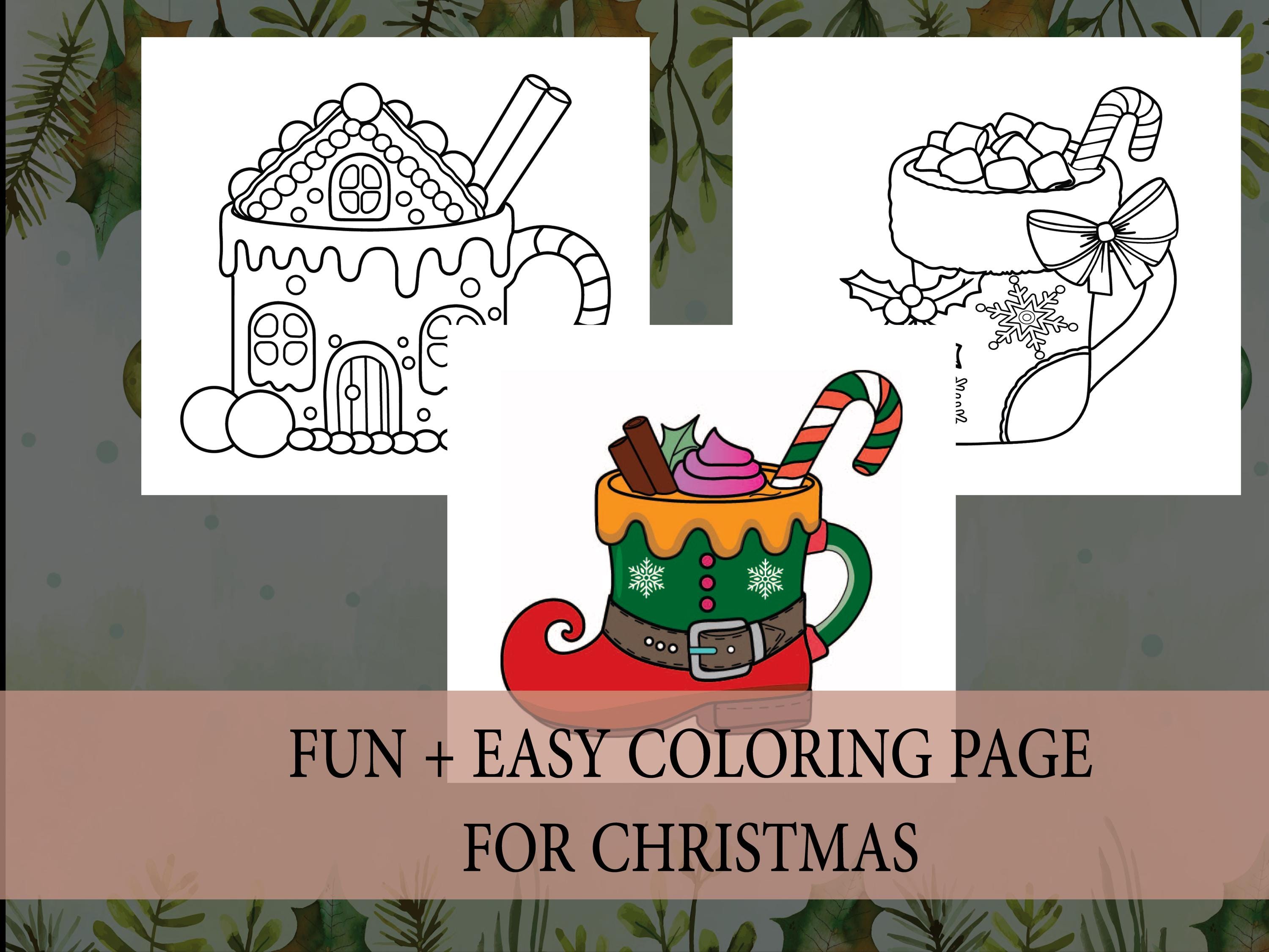 Bold and Easy Christmas Hot Chocolate , Hot Cocoa Coloring Pages ...