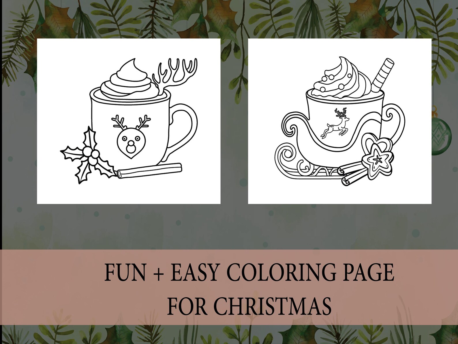 Bold and Easy Christmas Hot Chocolate , Hot Cocoa Coloring Pages ...