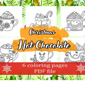 Bold and Easy Christmas Hot Chocolate , Hot Cocoa Coloring Pages ...