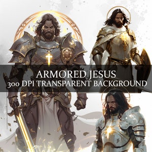 23 Armored Jesus Christ Clipart, Jesus in Armor PNG, the Messiah ...