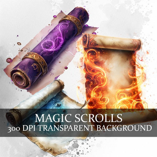 Scroll Clip Art - Etsy