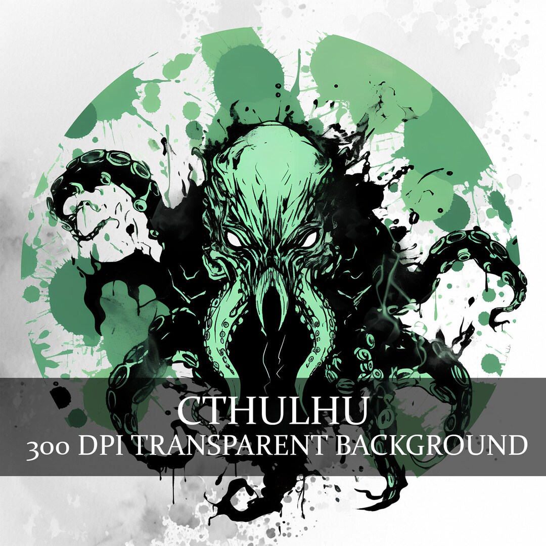 15 Cthulhu Clipart Transparent PNG Bundle, Lovecraft Clipart PNG, Elder ...