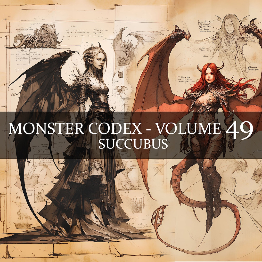 37 Page Monster Codex Volume 49, Monster Bestiary Vol 49, 20 JPG Female ...