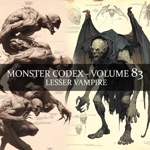 42 Page Monster Codex Volume 83, Monster Bestiary Vol 83, 42 JPG Lesser ...