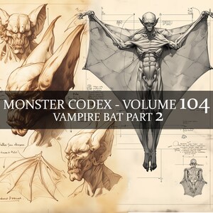 19 Page Monster Codex Volume 104, Monster Bestiary Vol 104, 19 JPG ...