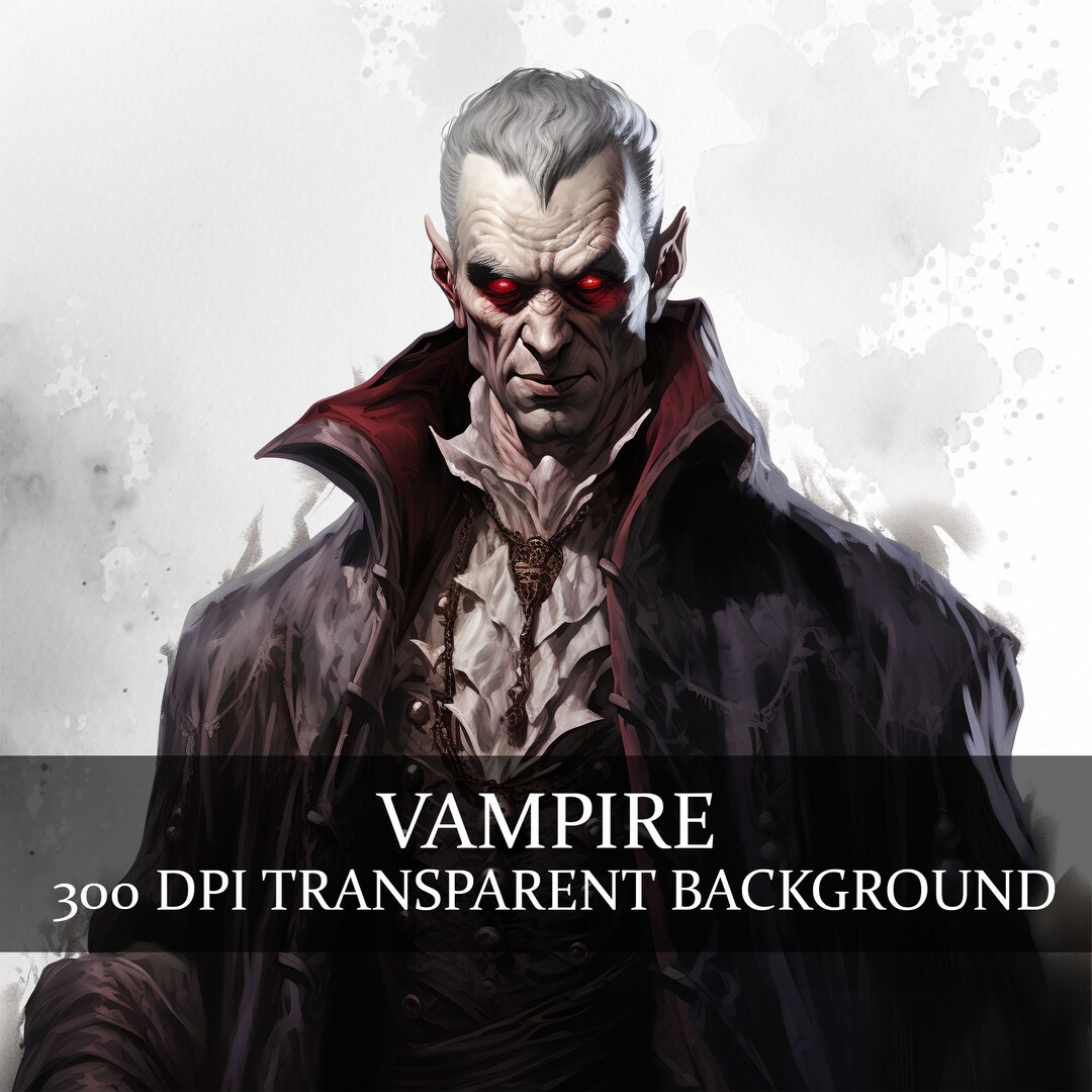 28 Ancient Vampire Watercolor Clipart PNG Bundle - Gothic Vampire ...