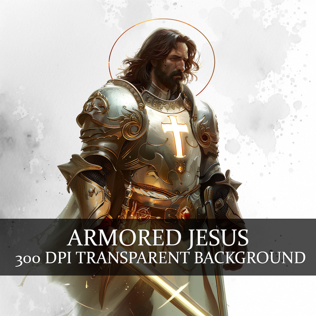 23 Armored Jesus Christ Clipart, Jesus in Armor PNG, the Messiah ...