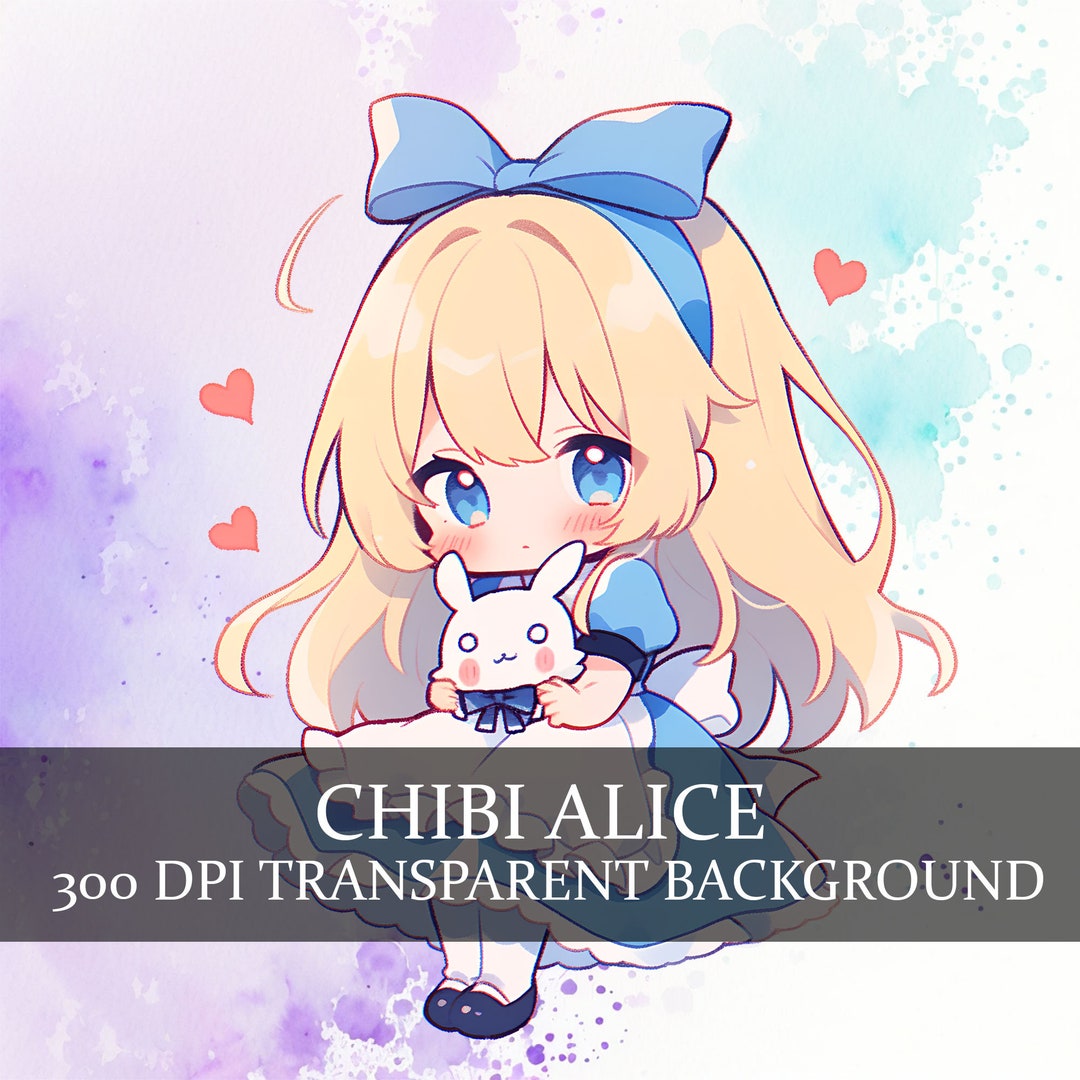 60 Alice in Wonderland Clipart Bundle, Chibi Cheshire Cat PNG, Mad ...