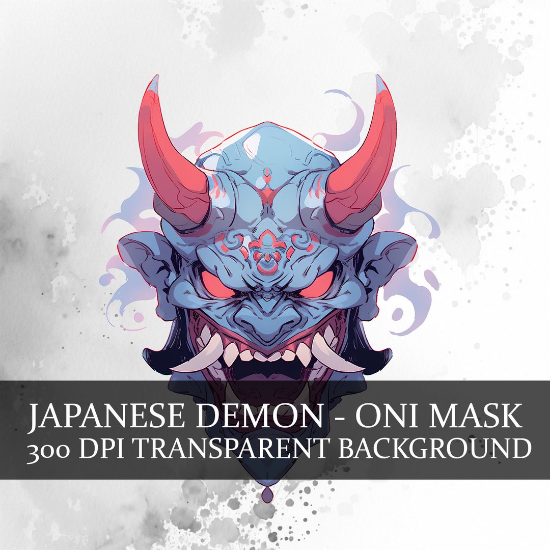 15 Japanese Demon Mask Clipart, Anime Oni Mask Png, Oni Head Clipart ...