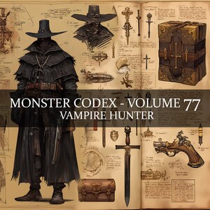 14 Page Monster Codex Volume 77,monster Bestiary Vol 77, 14 JPG Vampire ...