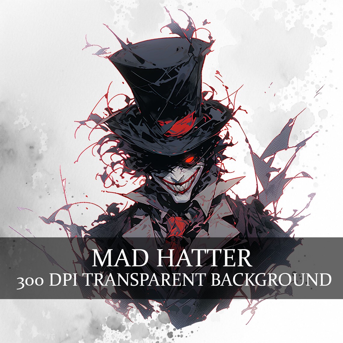 18 Mad Hatter Clipart PNG Dark Mad Hatter Clipart Bundle - Etsy