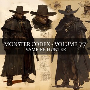 14 Page Monster Codex Volume 77,monster Bestiary Vol 77, 14 JPG Vampire ...