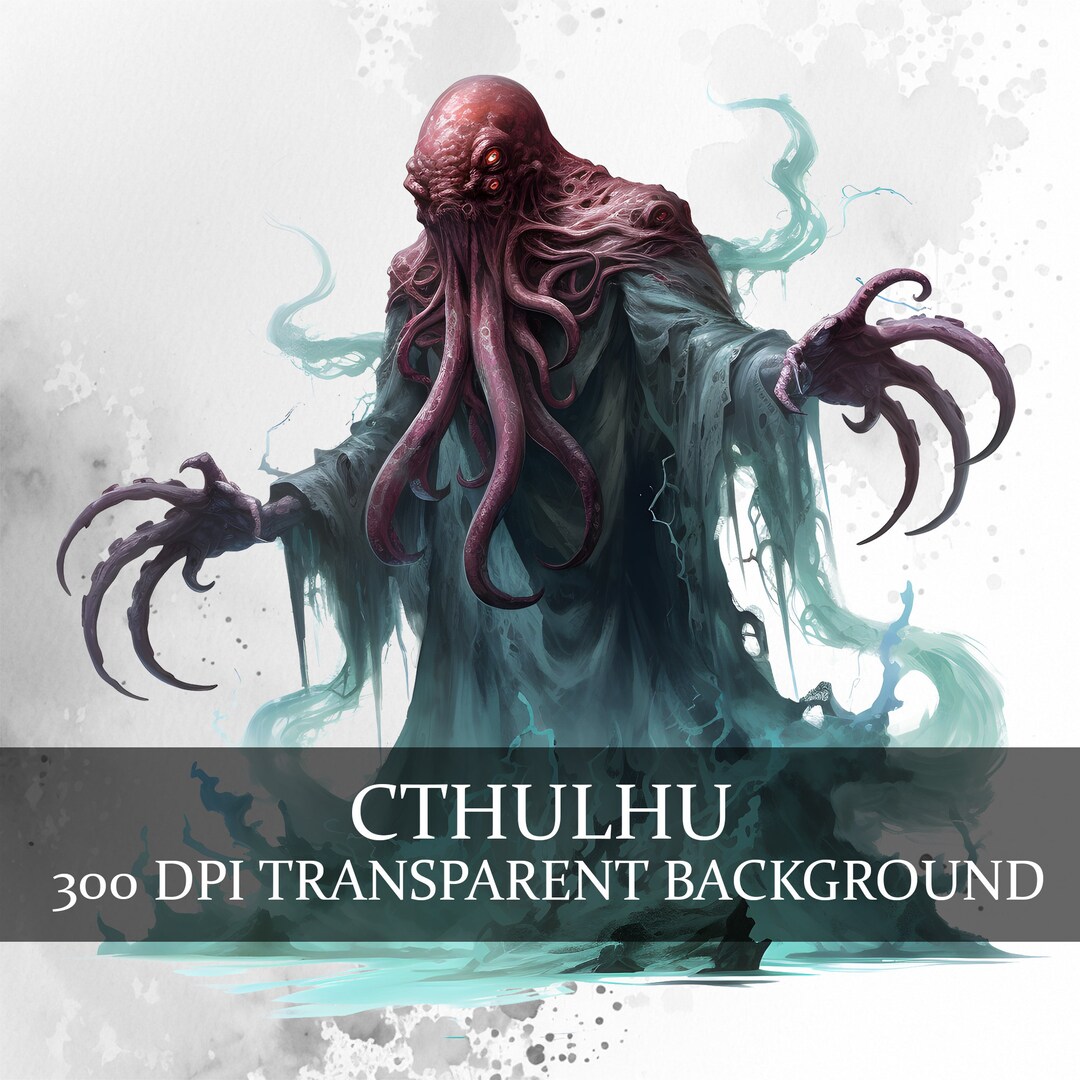 21 Cthulhu Clipart Transparent PNG Bundle, Lovecraft Clipart PNG - Etsy ...