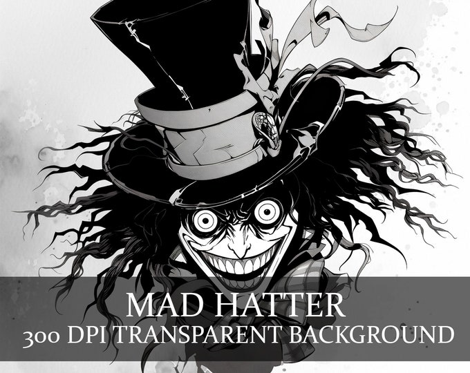 Futuristic Mad Hatter Clipart Vector Graphic Svg Png Jpg Eps Sci Fi ...