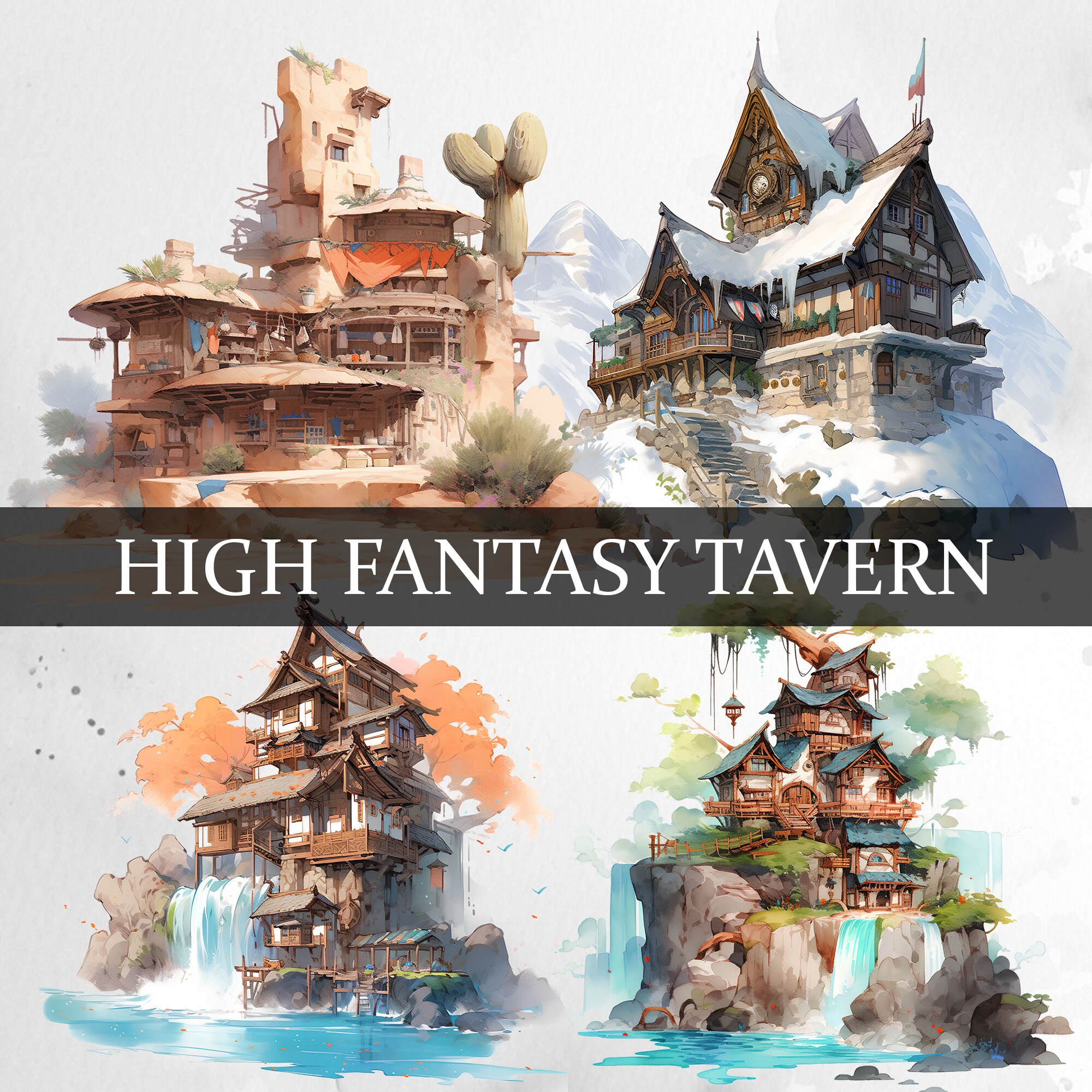 28 Fantasy Tavern Clipart PNG Bundle Medieval Tavern Clipart - Etsy