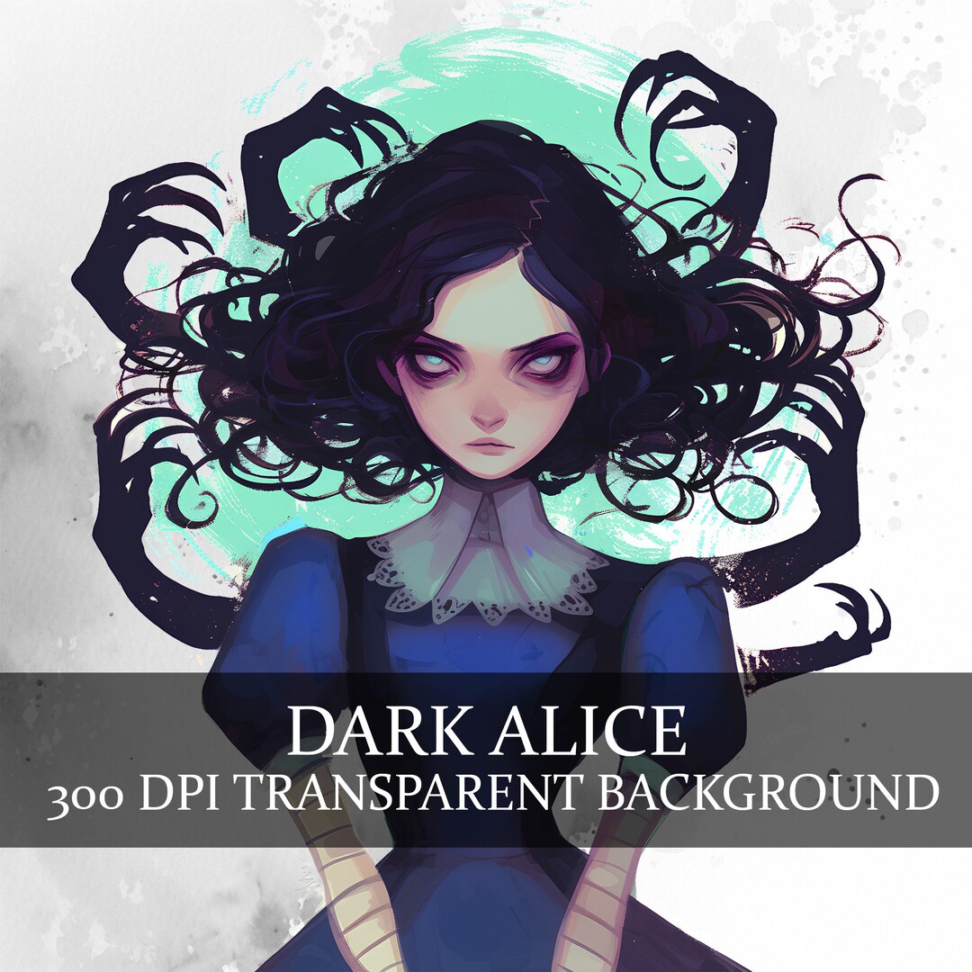 23 Dark Alice in Wonderland Clipart Bundle, Insane Alice Cheshire Cat ...