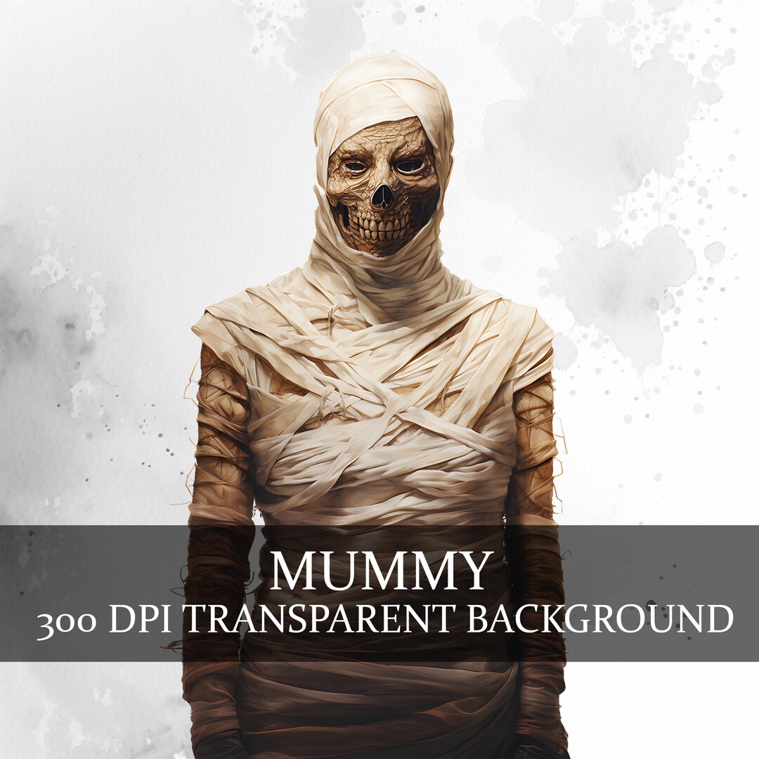 11 Mummy Clipart, Ancient Egyptian Mummy God Art Clipart Bundle, Scary ...