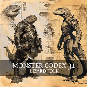 25 Page Monster Codex Volume 31, Monster Bestiary Vol 31, 25 JPG ...