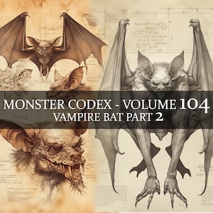 19 Page Monster Codex Volume 104, Monster Bestiary Vol 104, 19 JPG ...