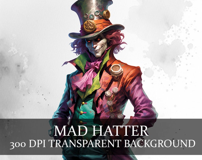 Futuristic Mad Hatter Clipart Vector Graphic Svg Png Jpg Eps Sci Fi ...