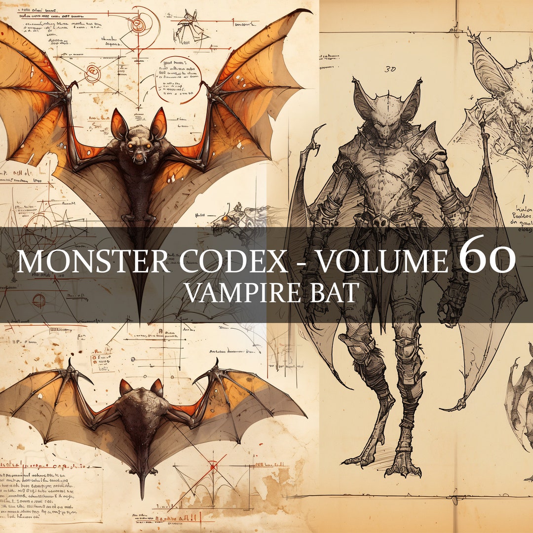 30 Page Monster Codex Volume 60, Monster Bestiary Vol 60, 30 JPG ...