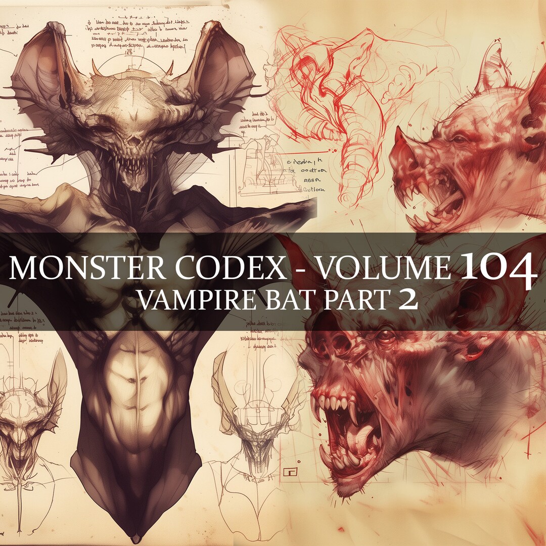 19 Page Monster Codex Volume 104, Monster Bestiary Vol 104, 19 JPG ...
