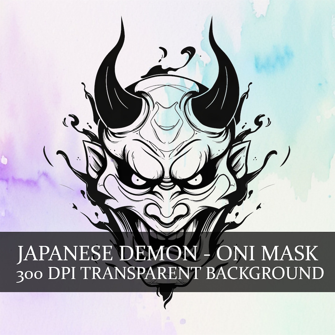 13 Japanese Demon Mask Clipart, Anime Oni Mask Png, Oni Head Clipart ...