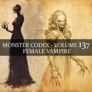 13 Page Monster Codex Volume 137, Monster Bestiary Vol 137, 13 JPG ...