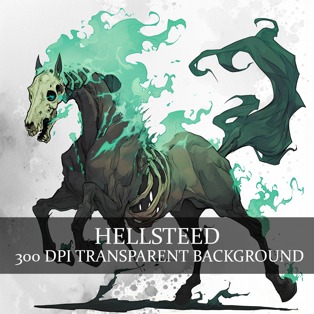 24 Hellsteed Clipart, Skeletal Horse, Hell Horse Pixel Art, Ghost Horse ...