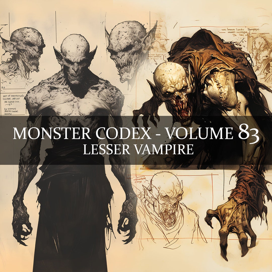 42 Page Monster Codex Volume 83, Monster Bestiary Vol 83, 42 JPG Lesser ...