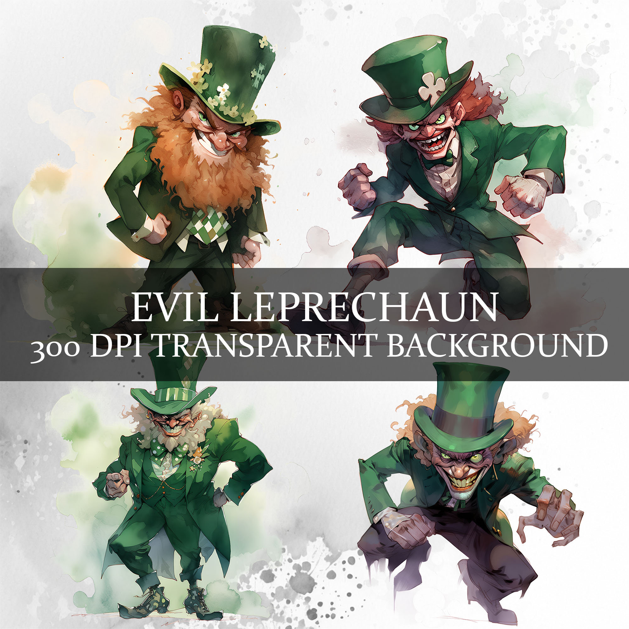 18 Evil Leprechaun Clipart Evil Gnome St. Patrick's Day - Etsy
