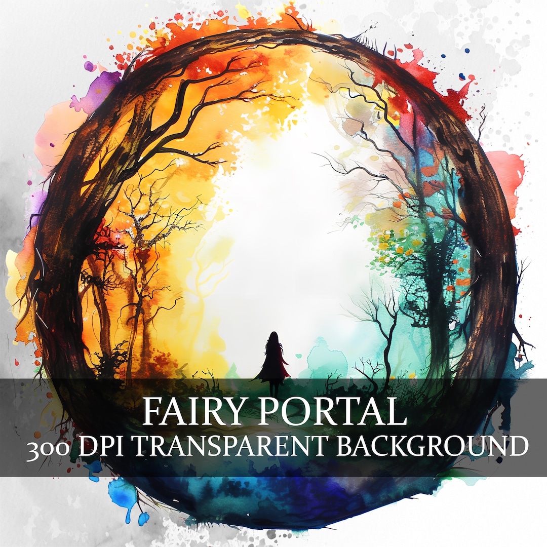 20 Fairy Portals Clipart | Magical Forest Portal, Fantasy Portal ...