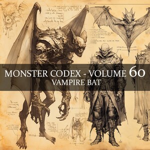 30 Page Monster Codex Volume 60, Monster Bestiary Vol 60, 30 JPG ...