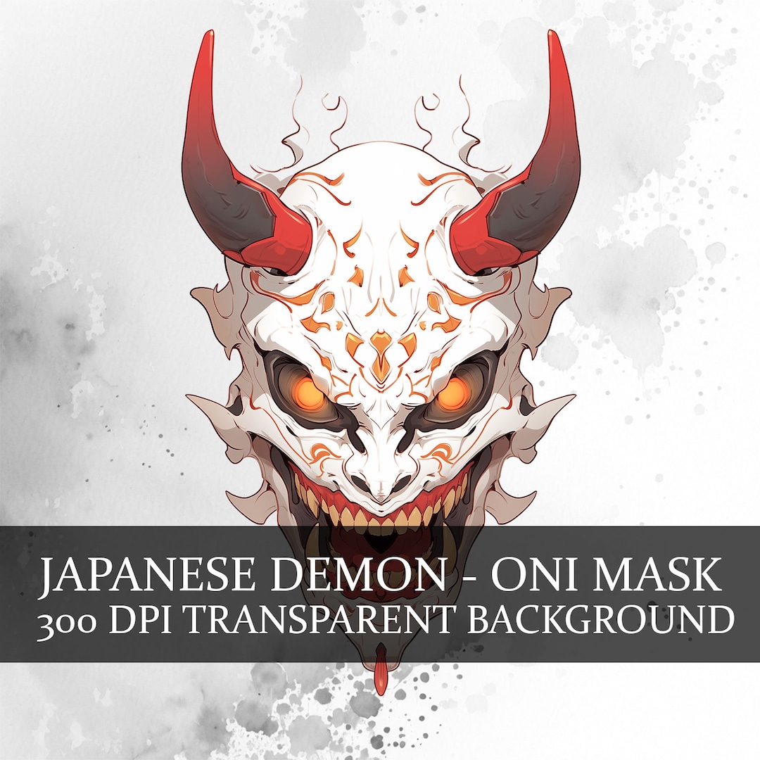 13 Japanese Demon Mask Clipart, Anime Oni Mask Png, Oni Head Clipart ...