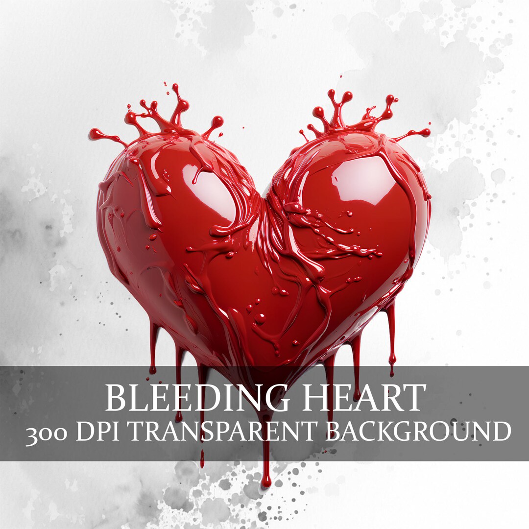 14 Bleeding Heart Clipart PNG Bundle, Bleeding Hearts Clipart, Bloody ...